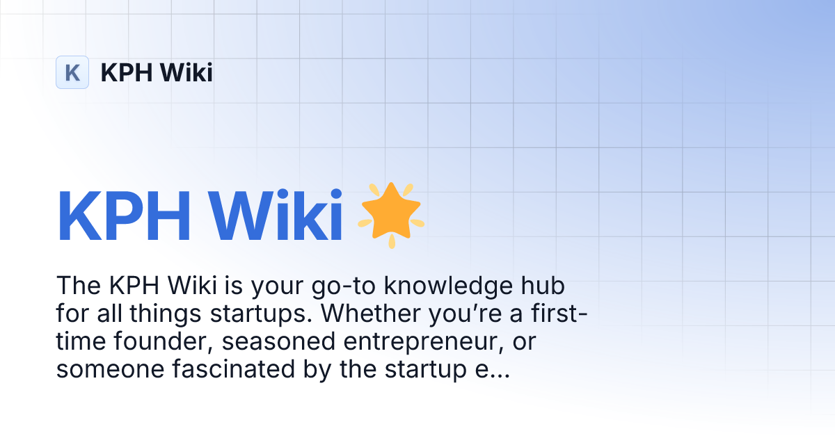 KPH Wiki 🌟 | KPH Wiki